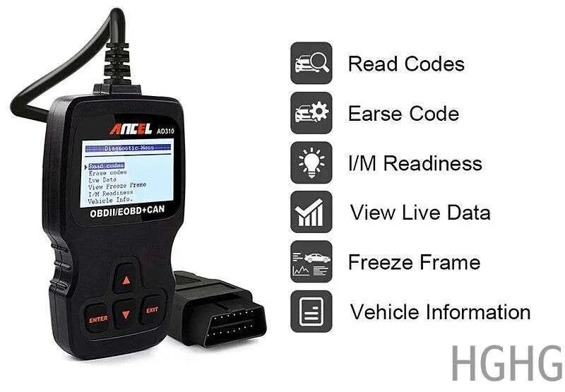 Универсальный автомобильный сканер ANCEL AD310 OBDII Считыватель кодов