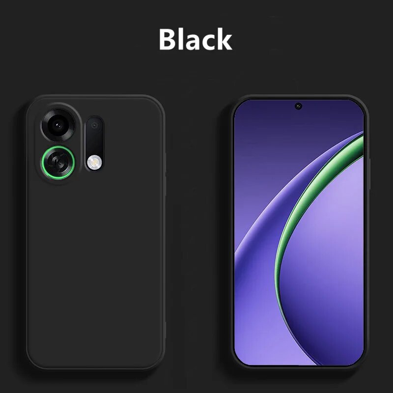 Черный силиконовый чехол для OPPO K13 Turbo Pro