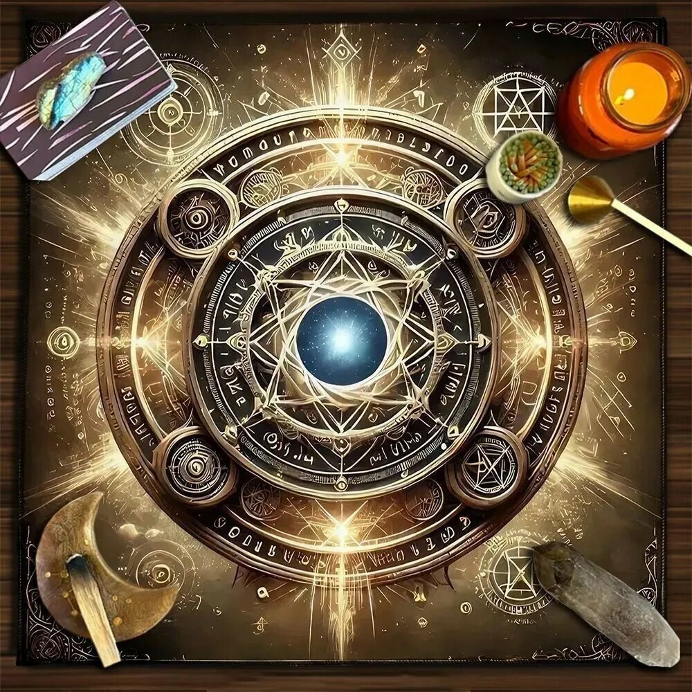 Гадальный инструмент/Скатерть для гаданий на картах Таро 90X90CM