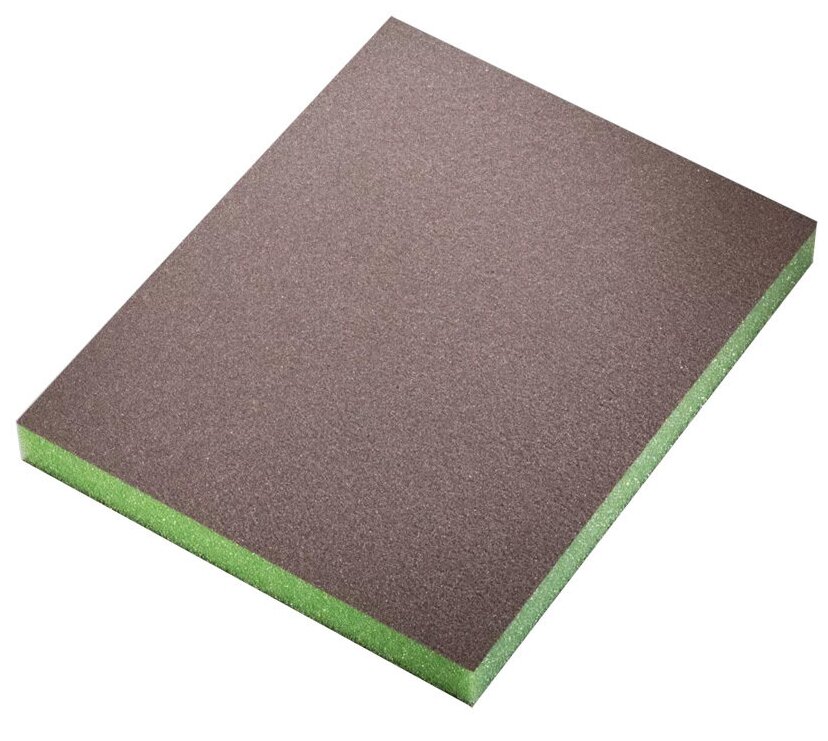 Губка абразивная SIA двухсторонняя Siasponge, Superfine, P500-P600, зеленая, 3 шт.