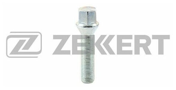 Болт колесный конус M14 x 1,5 длина резьбы 50 ключ 17 Цинк. Комплект - 5 шт.