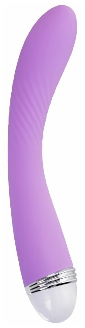 Фиолетовый вибратор Lantana - 22 см,22 см,3,4 см, фиолетовый, силикон, с вибрацией, Женский, Вибраторы