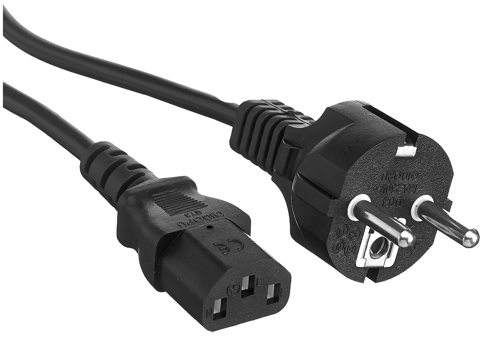 Кабель питания ExeGate Special PC-3S-Schuko->C13/3x0.5 (Евровилка Schuko->C13, 3*0.5mm2, CCA, черный, 3м) ES280995RUS