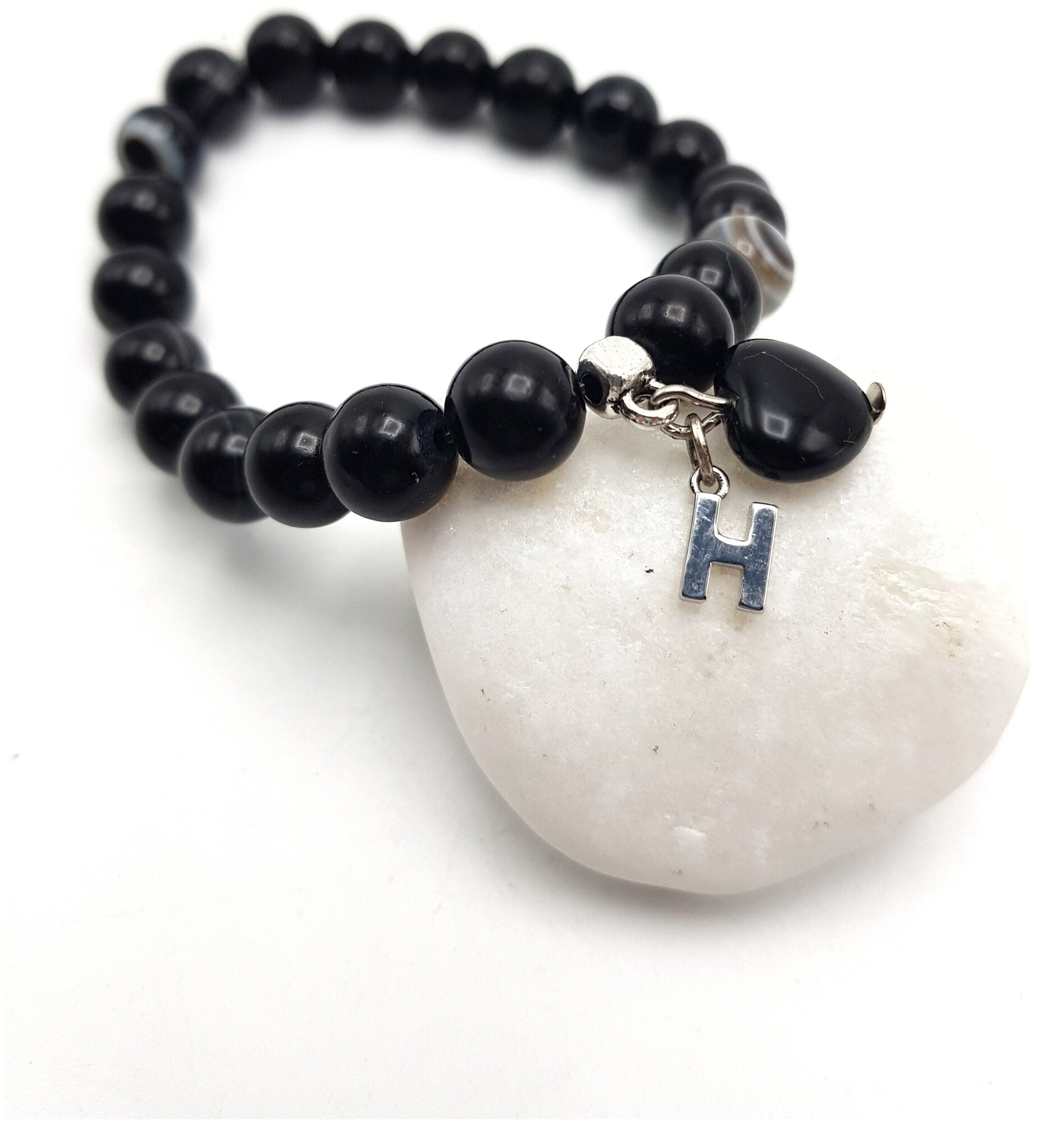 Браслет, авантюрин, искусственный камень