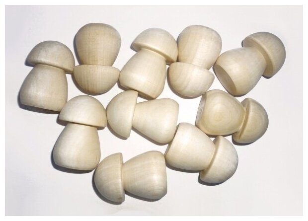 Счетный материал неокрашенный "Грибочки" 10 шт.