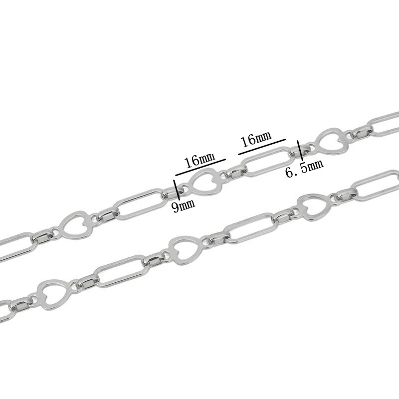 Цепь из нержавеющей стали 1 метр, Steel-F