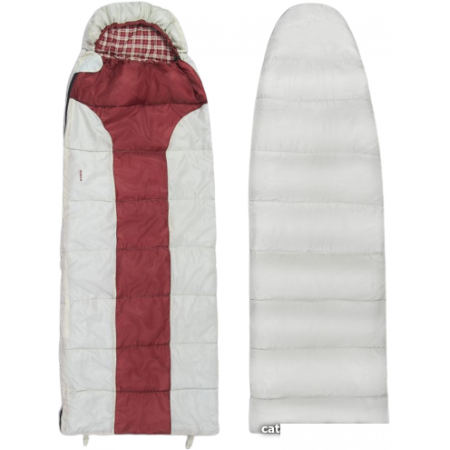 Спальный мешок Atemi Quilt 250LN (левая молния, серый/красный)