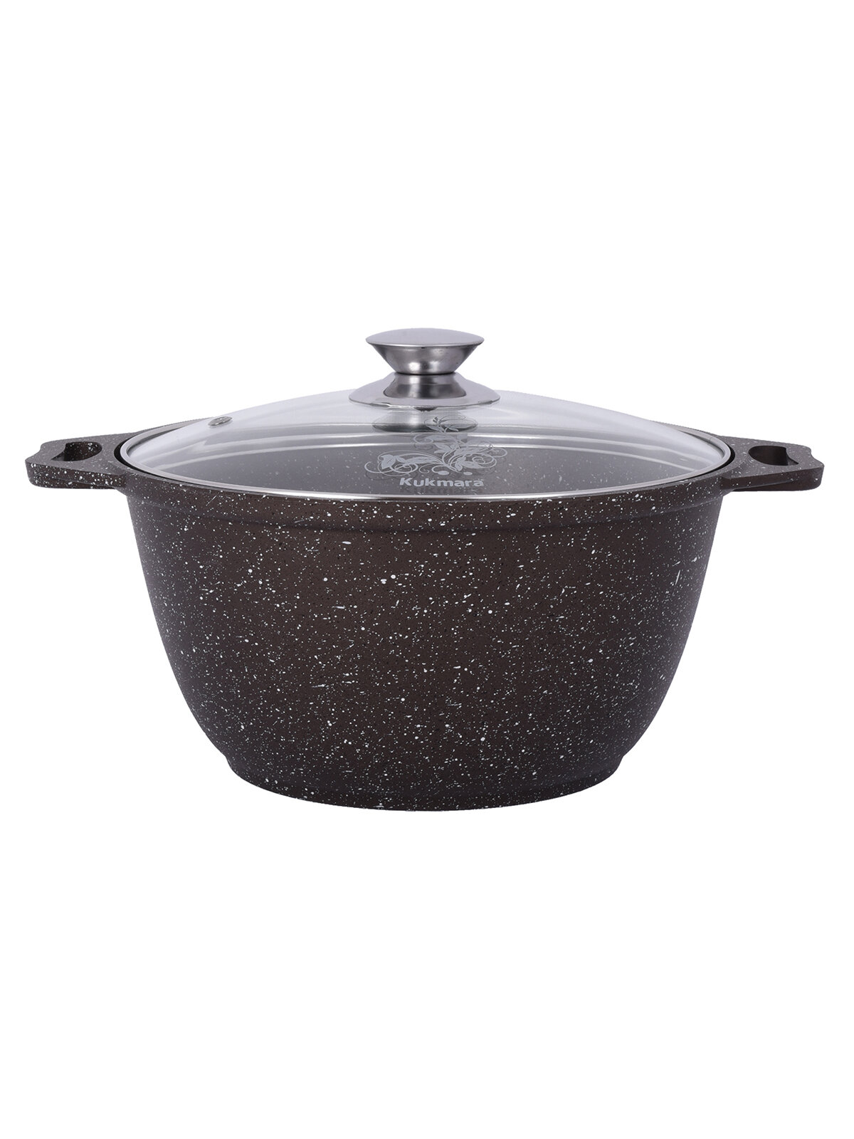 Кастрюля с крышкой Kukmara Мрамор антипригарная, 2 л
