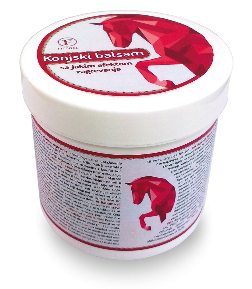 Набор из 3 штук Лошадиный бальзам для тела Fitogal сильный согревающий эффект 250мл