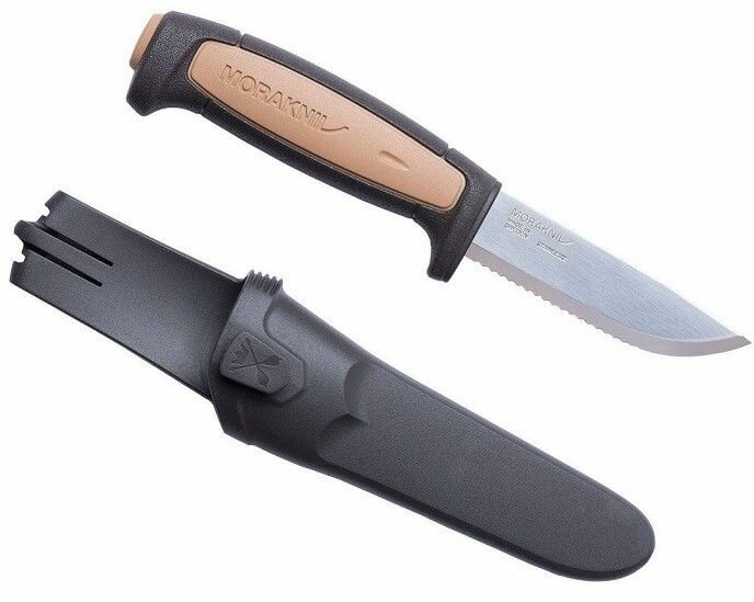 Нож Mora Rope, сталь Sandvik 12C27, Desert / Black