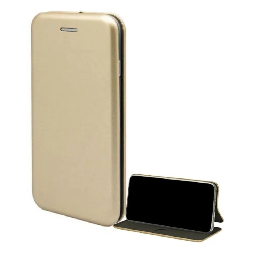 Чехол-книга боковая для Apple iPhone 13 Pro Max (6.7) золотой