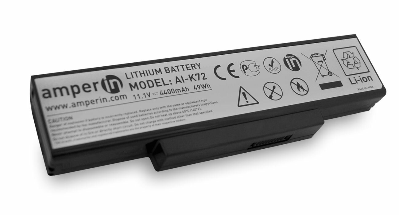 Аккумулятор Amperin для Asus K73 (4400mAh)