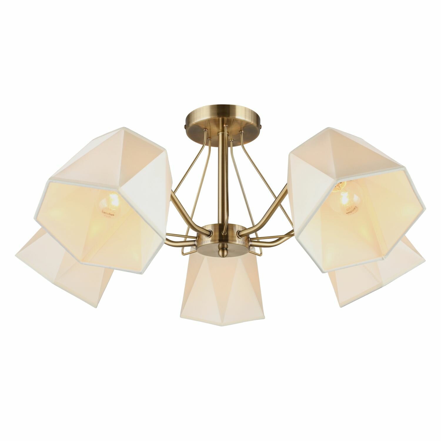 Потолочная люстра Omnilux OML-65007-05 Rapallo Бронза Е14 40 Вт
