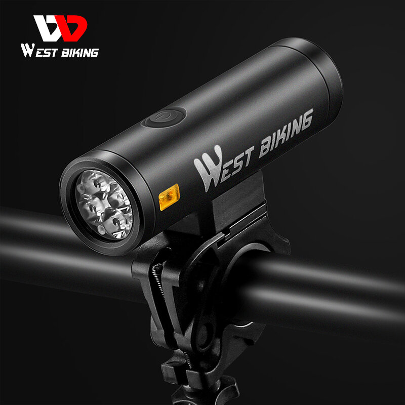 Фонарь велосипедный West Biking, на 4 светодиодах, 1000 лм, 5000 mAh