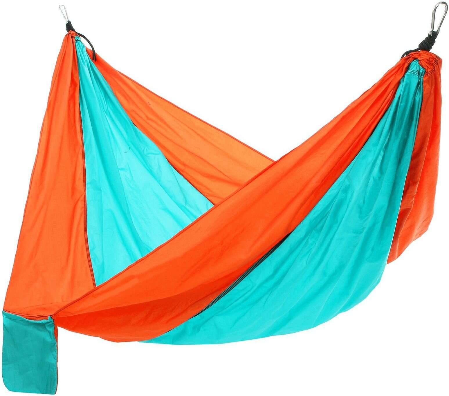 Гамак подвесной туристический Maclay, 260х140 см, нагрузка до 80 кг, нейлон, для пикника и похода, для дачи и дома, цвет микс