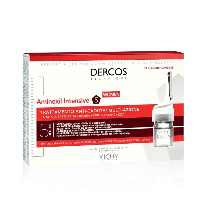 VICHY Средство против выпадения волос для женщин Dercos Aminexil Intensive 5 (21 шт)