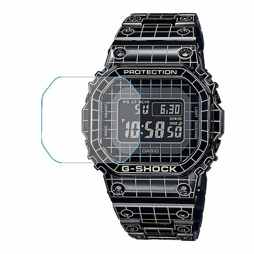 Скрин Мобайл защитный экран для часов Casio GMW-B5000CS-1 из нано стекло 9H