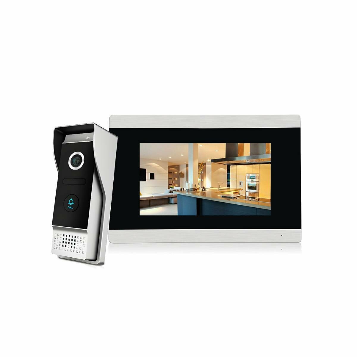 Wi-Fi домофон IP HD с записью HD com S-710 (IP-7)-Tuya (I31329S71) - Tuya Smart видеодомофон с уличными камерами, видеодомофон и панель вызова.