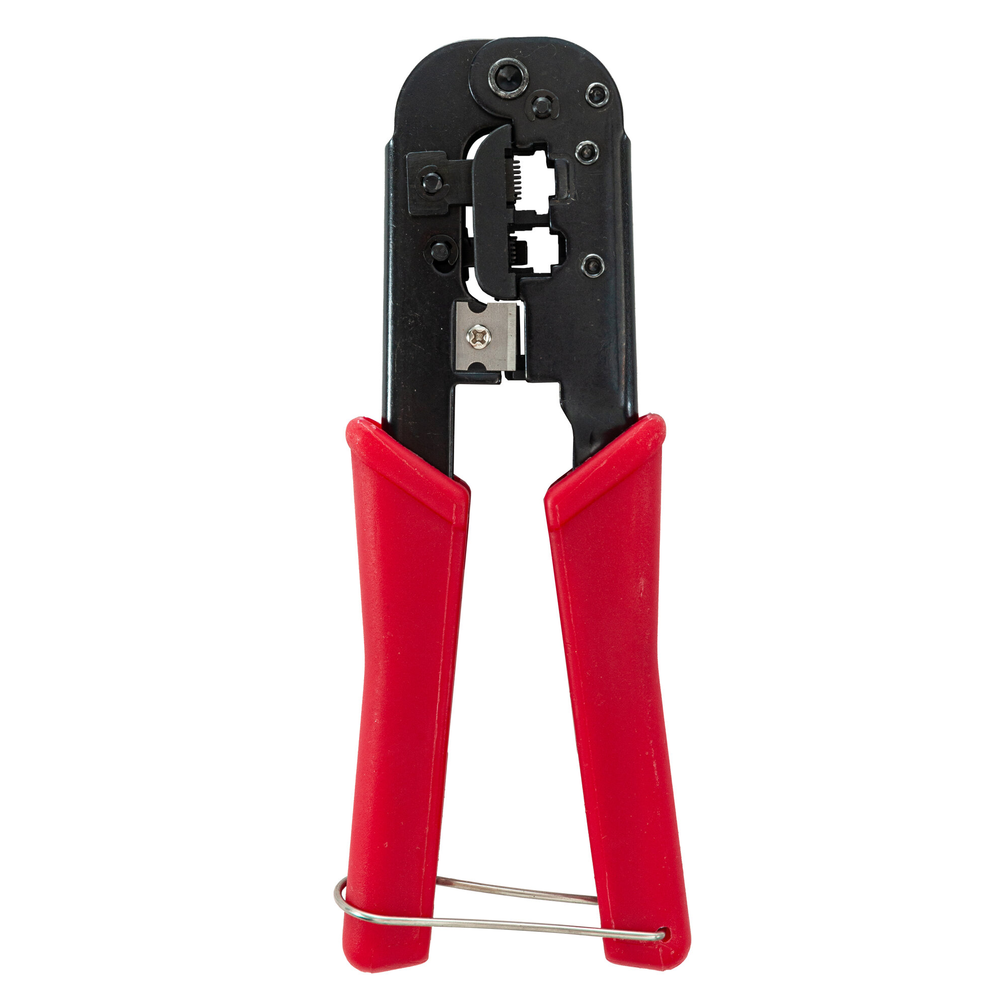 Кримпер Политех Инструмент, изолирующие наконечники, для RJ-11/RJ-45, черный/красный