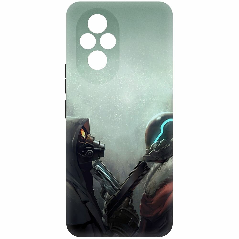 Чехол-накладка Krutoff Soft Case Cтандофф 2 (Standoff 2) - Противостояние для Honor 200 черный