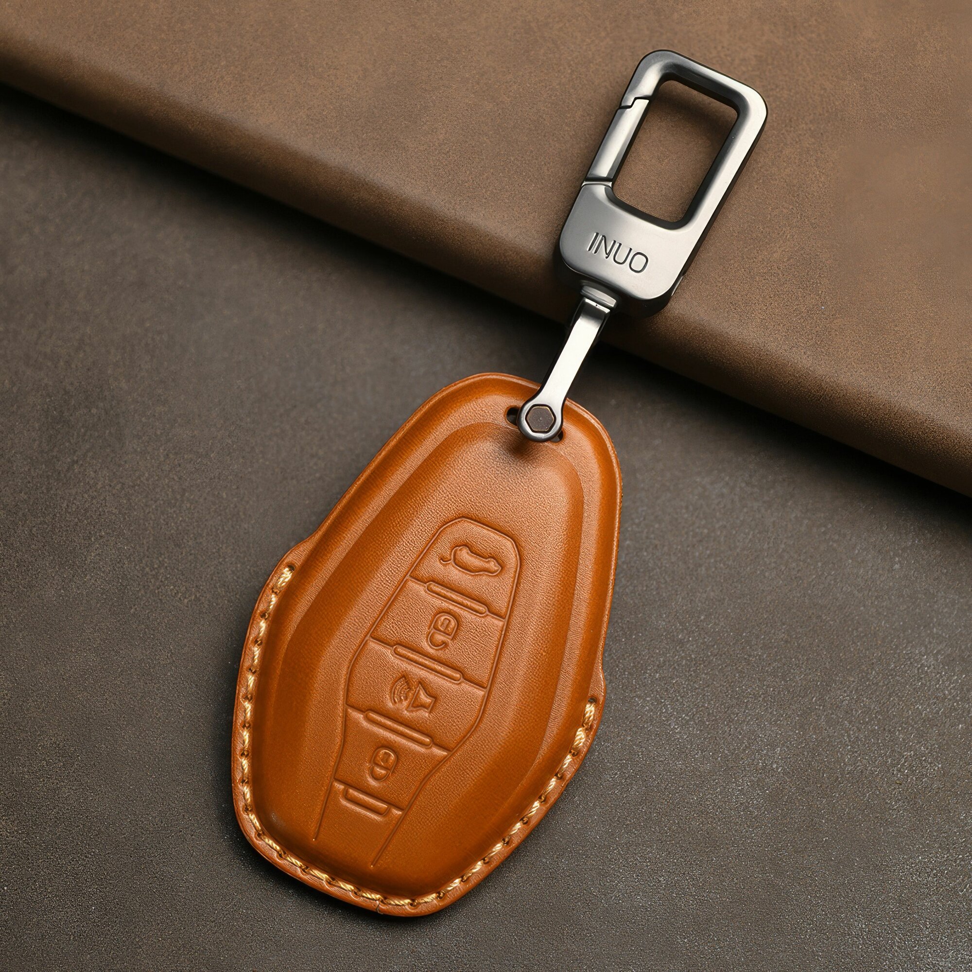 Чехол для ключа Mejicar Jetour, натуральная кожа, коричневый