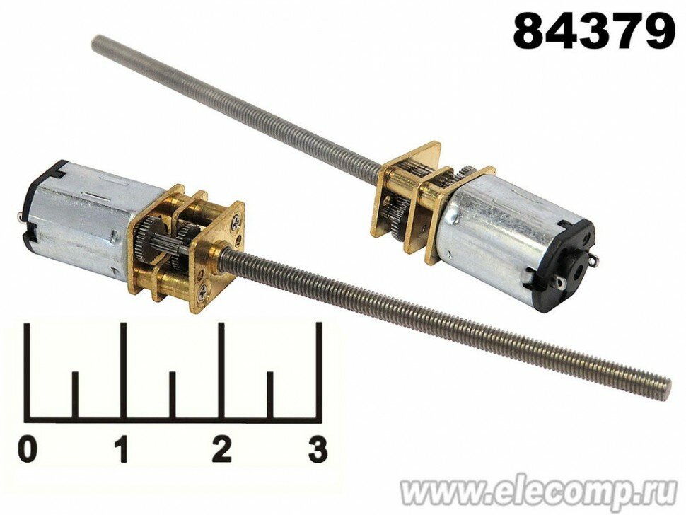 Мотор-редуктор 6V 150RPM вал М3*55мм