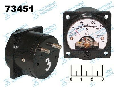 Измерительная головка вольтметр 300V 46*46мм AC SO-45 (010370(3))
