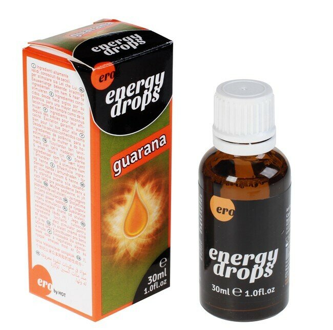 Эликсир для двоих «Energy Drops» с экстрактом гуараны, 30 мл, водная основа, прозрачный
