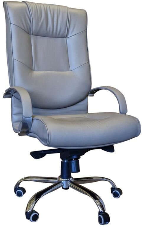 Билл хром натуральная кожа Мадрас серая