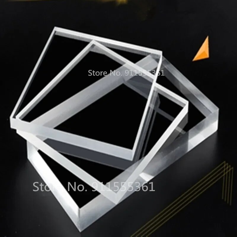 Прозрачный акриловый лист 2/3/4/5 мм 200x200mm, 4mm