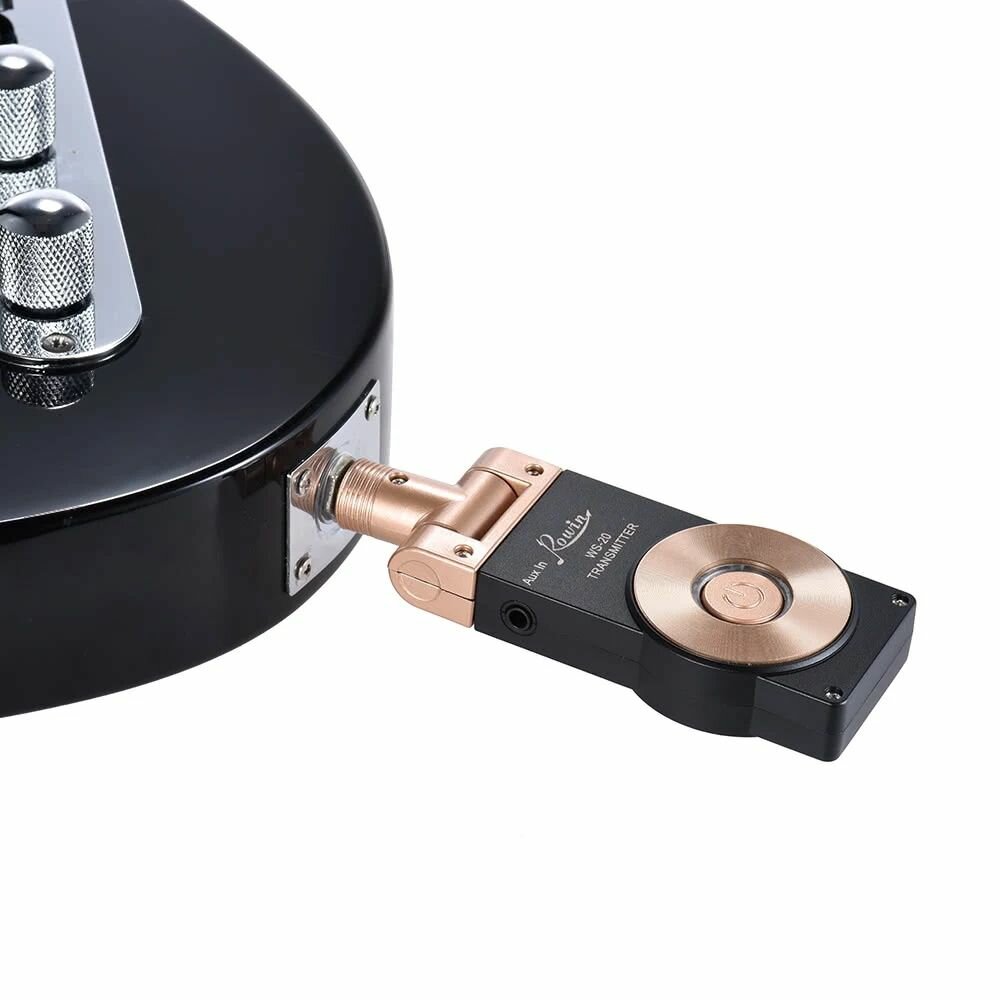 Беспроводная электрогитарная система 2,4G, радиус действия 30 м, перезаряжаемый передатчик и приемник WS-20 с USB-кабелем для зарядки для удобной беспроводной практики