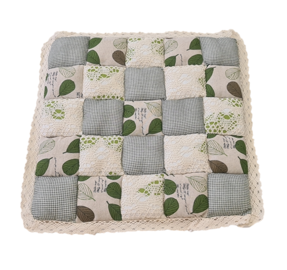 Подушка на стул Прованс SP6028/сидушка на стул/на завязках/подушка Пэчворк