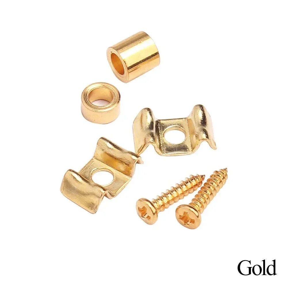 Фиксаторы струн для электрогитары золотые/черные/хромированные Gold