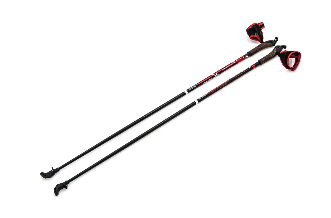 Палки для скандинавской ходьбы STC Extreme Red 100% стекловолокно