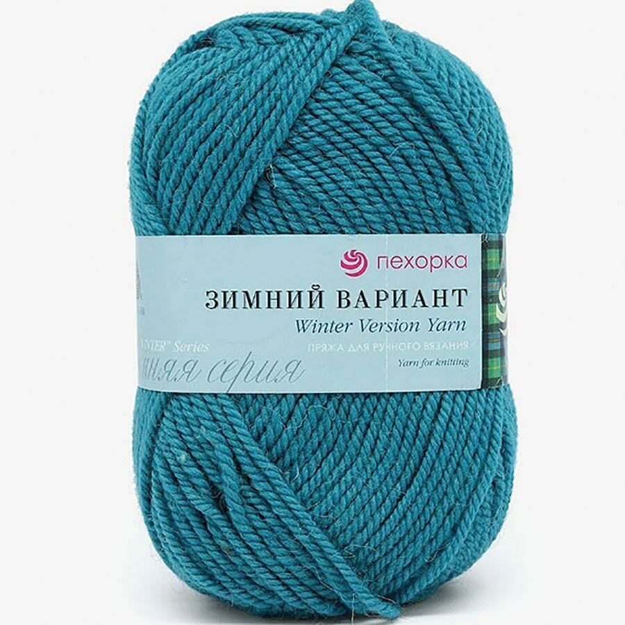 Пряжа Пехорка зимний вариант 591 лагуна (10 мотков)