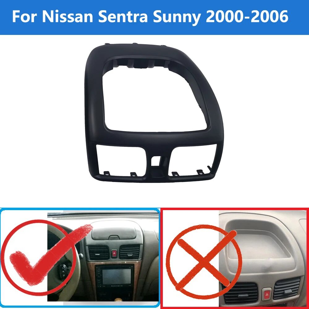 Панель вентиляционного отверстия Nissan Sentra Sunny 2000-2006, черная