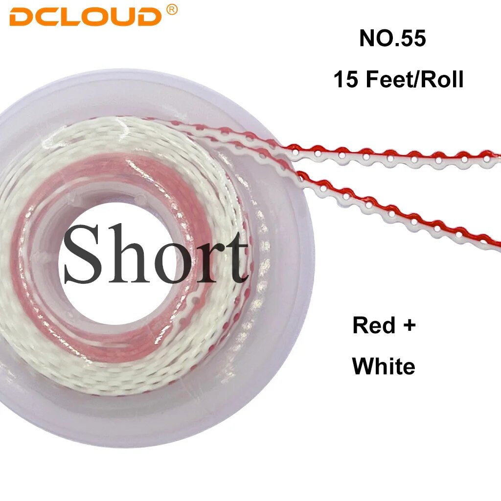DCLOUD Эластичная цепь для брекетов, NO.55 Short, 4,57 м