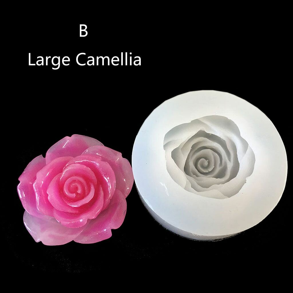 Daisy Camellia Flower плесень силикон подходящий для ливки эпоксидной смолы
