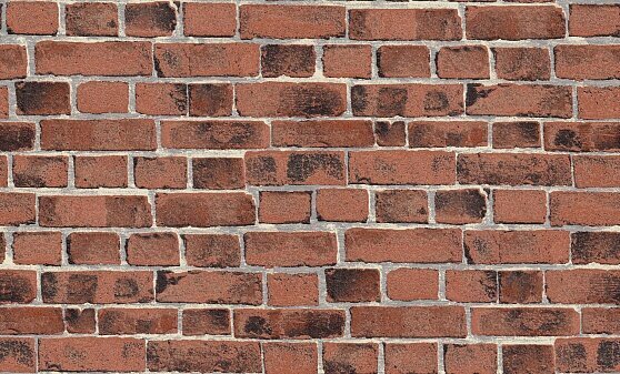 Обои винил на флизелине, Брик уолл-42, кирпич красный, 1,06 м, 10 м. - метровые