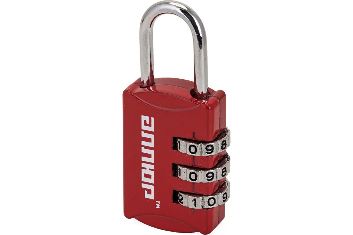 Навесной кодовый замок Аллюр ВС1К-22/3 красный