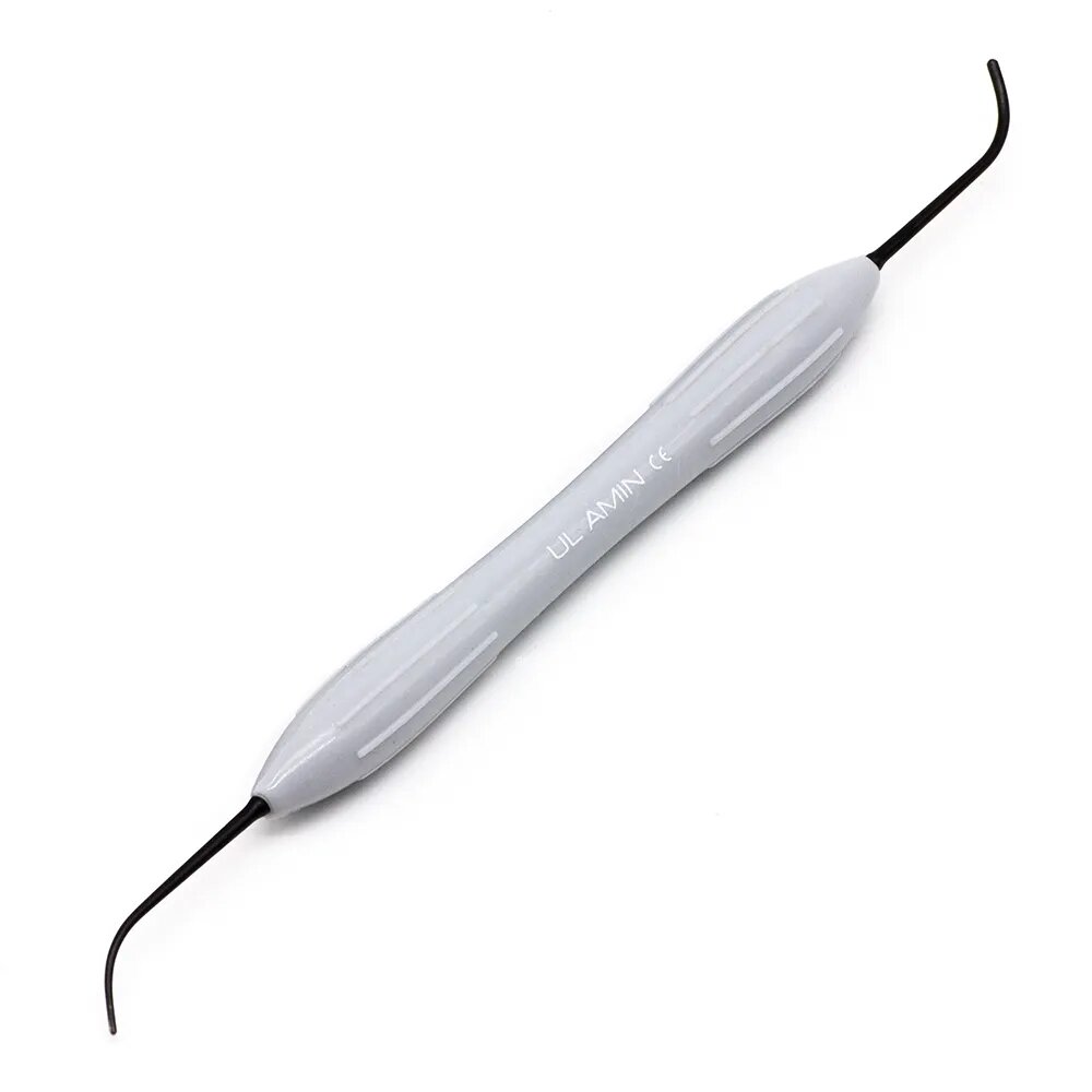 Штопфер гладилка двусторонний серый Silicon, 175 мм, Black, нержавеющая сталь