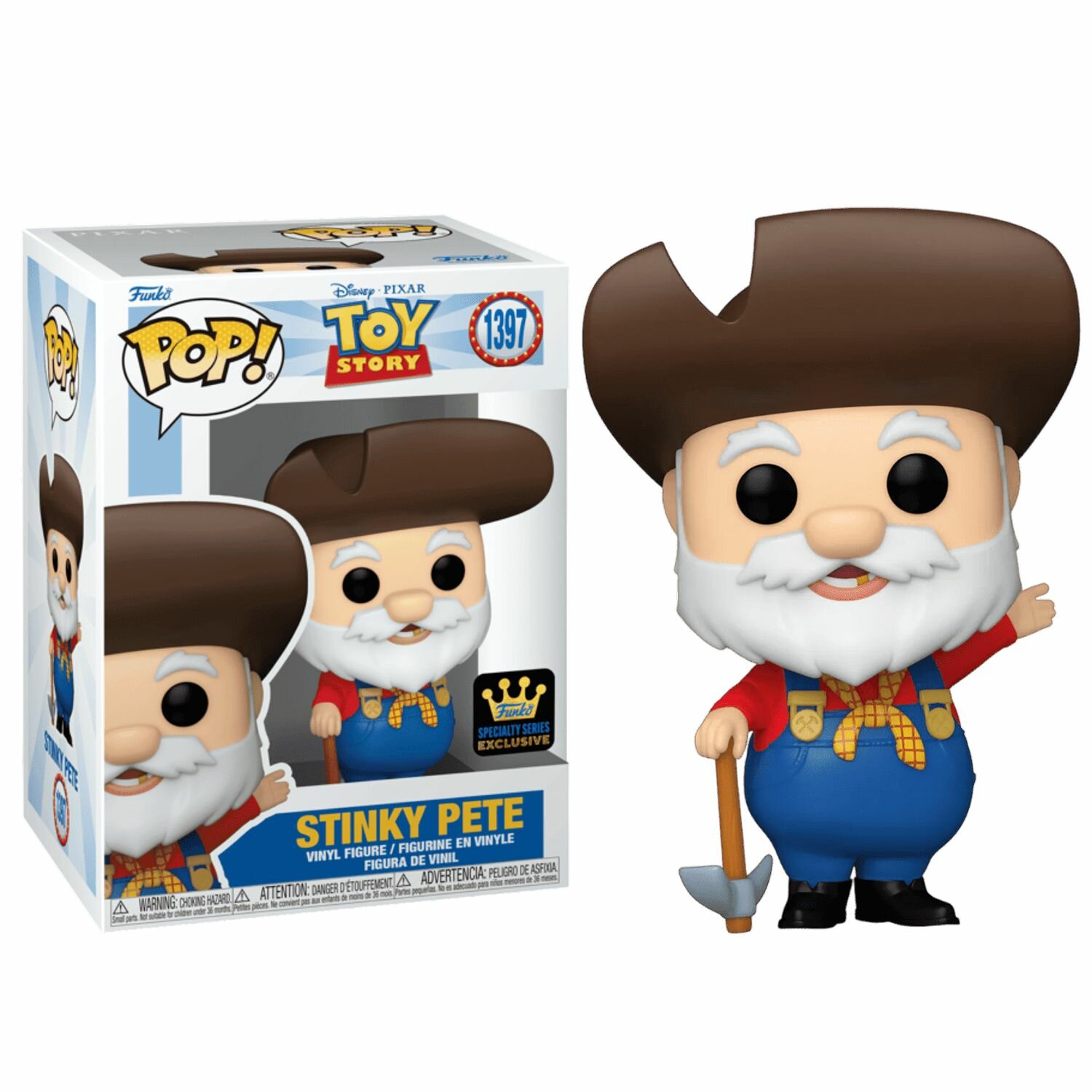 Фигурка Funko POP Stinky Pete со стикером (Эксклюзив Specialty Series) из мультика Toy Story 1397