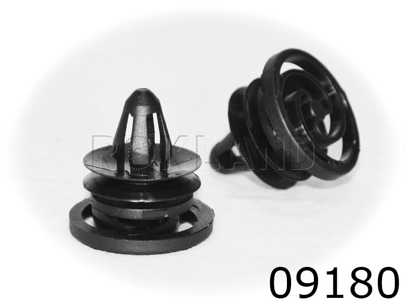10шт - 09180 клипса автомобильная AUDI/SEAT/SKODA/VW ROKLAND