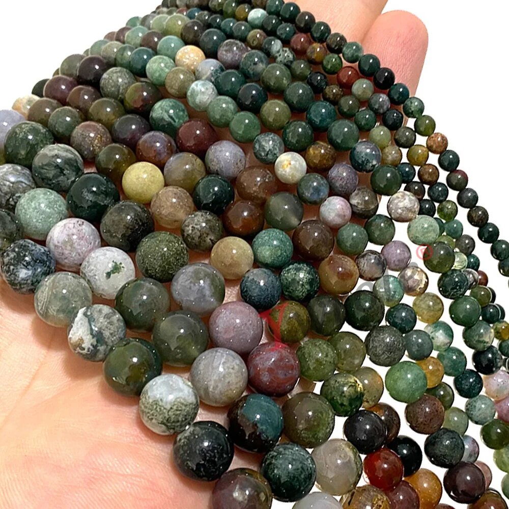 Агатовые бусины YWROLE 4 6 8 10 12 мм 6mm about 63pcs