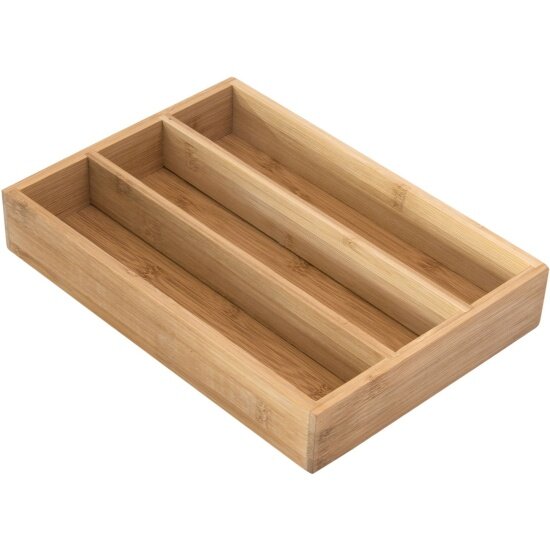 Лоток для столовых приборов Homium Wood 3 секции cutlerytray1