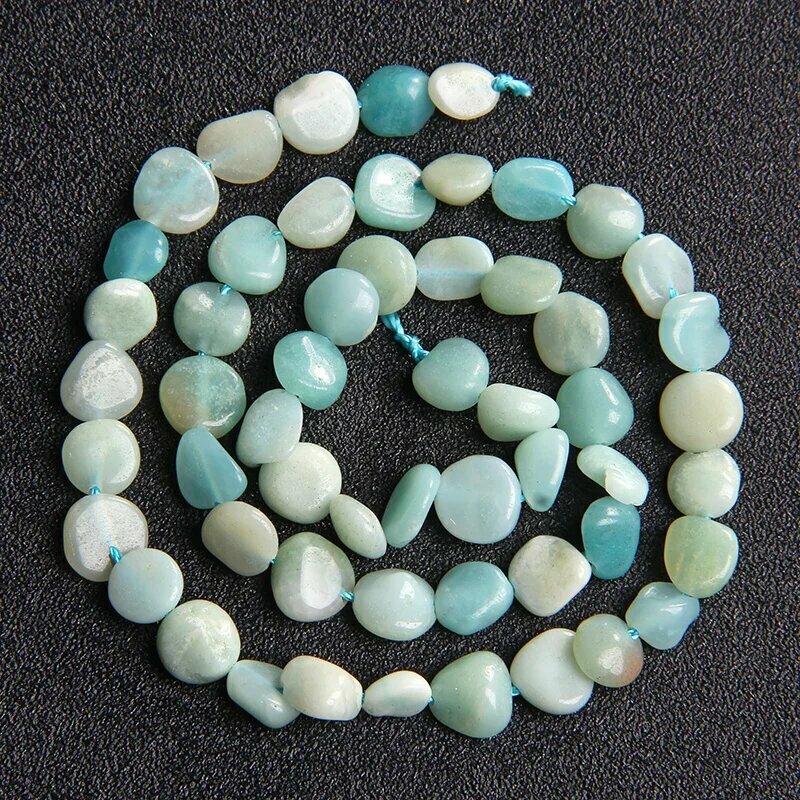 RISYF Бусины из натурального камня 6-8 мм аметист флюорит цитрин Full Strand, NO.7 Amazonite