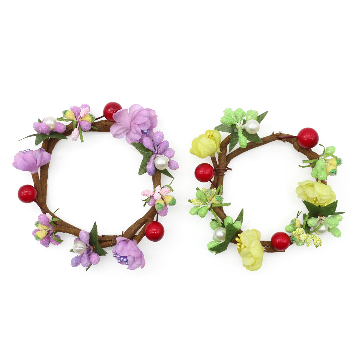 Декор для свечей 'Цветы и жемчуг', 2 шт, Astra&Craft