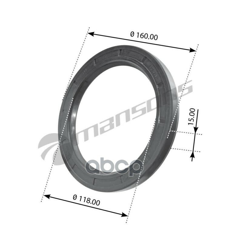 Сальник RENAULT Magnum, Premium, Maxter ступицы задней (120х160х15) MANSONS Mansons арт. GR308