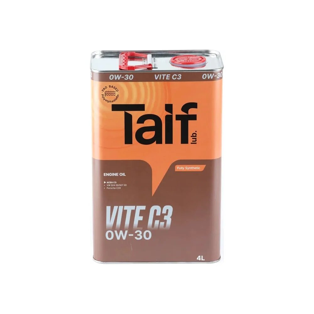 Автомобильное масло TAIF VITE 0W-30 SN, C3, 4 л 211195