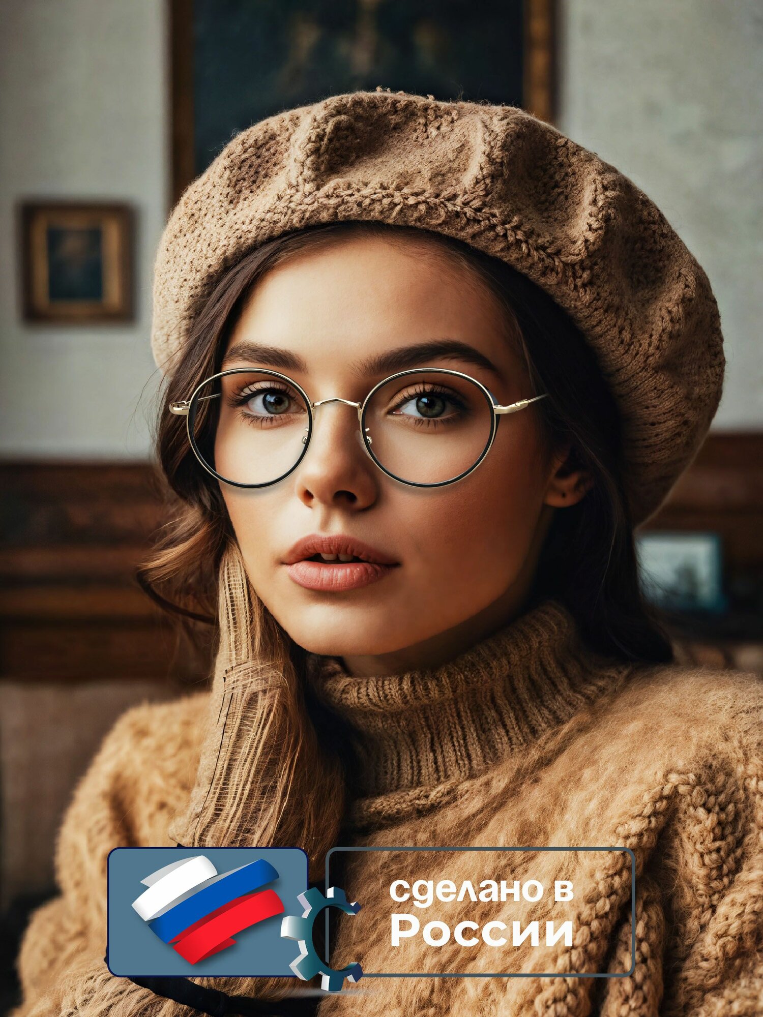 Очки для дали с футляром на магните Helen Keller мод. 26071 Цвет 1/8 с линзами ROMEO 1.499 UC -2.50 РЦ 64-66